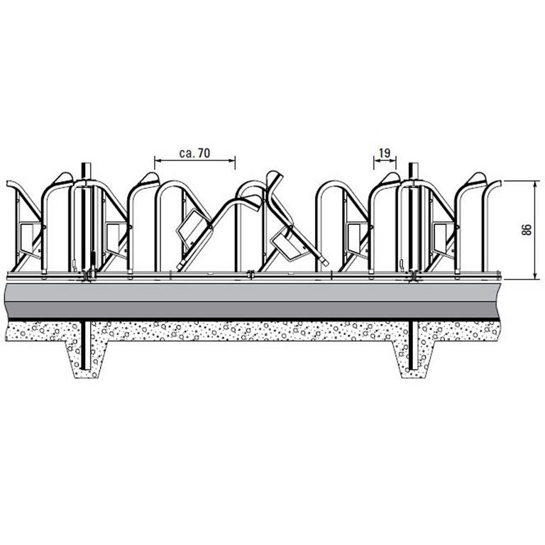 Voerhek Spinder Rubos veiligheidsVoerhek voor Grootvee Kopen | Runderen