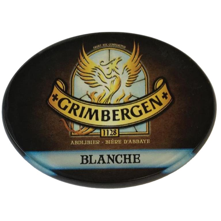 Occasion - Ovale Taplens Grimbergen Blanche Plat Kopen | Brouwerij ...