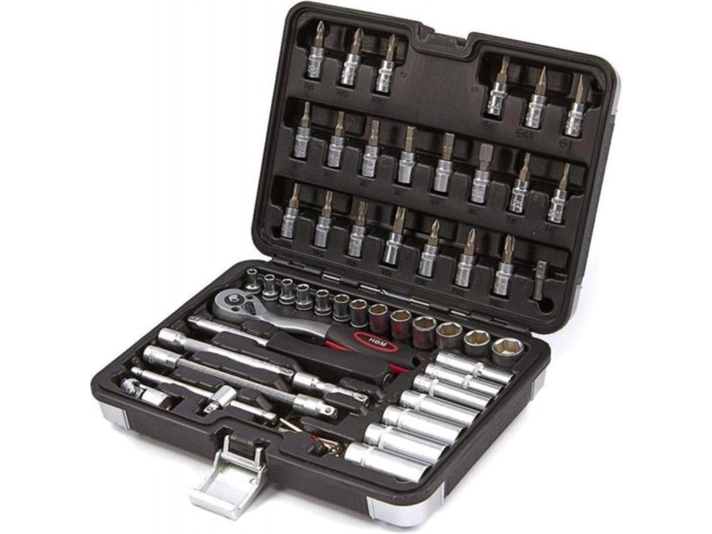 53 Delige 1/4" Doppenset Inclusief Lange Doppen Kopen | Gereedschappen ...