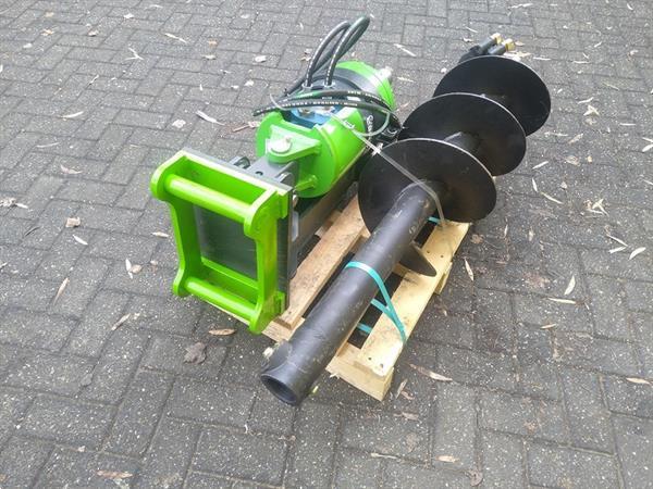 Häner Hydraulische GrondBoor HEB 1200 met Boor 350 Mm S 40 - 200 Opname ...