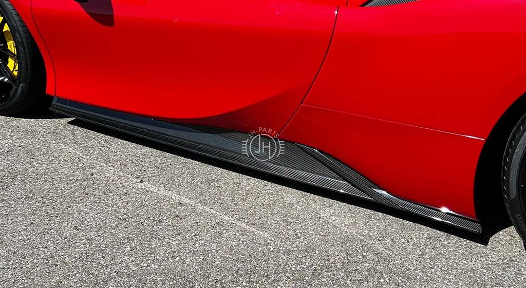 Ferrari SF90 Stradale / Spider Carbon Side Skirt Extensions Kopen ...
