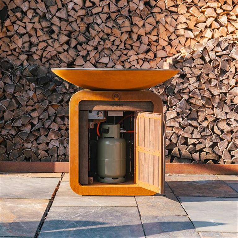 Forno Seare Halo Piezo FSP.1000 Barbecue 100 Cm. Bakplaat Plancha Grill Cortenstaal Gasgestookt ...