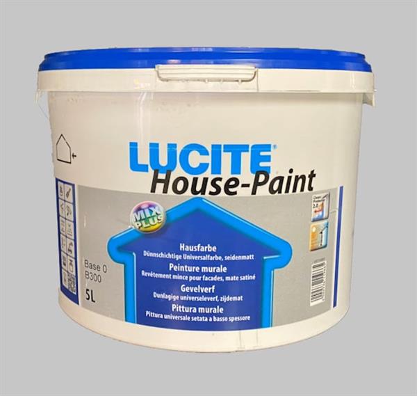 Lucite Housepaint Wit 1000T- 5 Liter Kopen | Verven en Sierpleisters