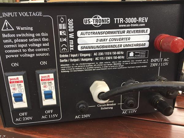 Omvormer US-Tronic AC115V/230V TTR-3000-REV Kopen | Camper-Accessoires