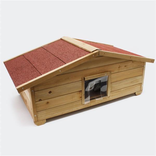 Kattenhuisje Large met Isolatie en Groot Kattenluik Kopen | Katten ...