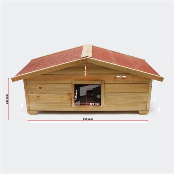 Kattenhuisje Large met Isolatie en Groot Kattenluik Kopen | Katten ...