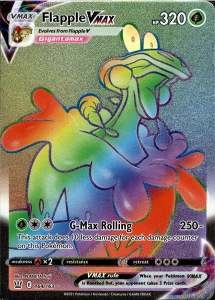 >> Flapple VMAX Hyper Rare (Rainbow) // Pokémon Kaart Kopen | Overige ...