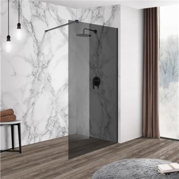 Inloopdouche Ravenna 100 Cm Zwart Doorzichtig Glas Kopen | Sanitair